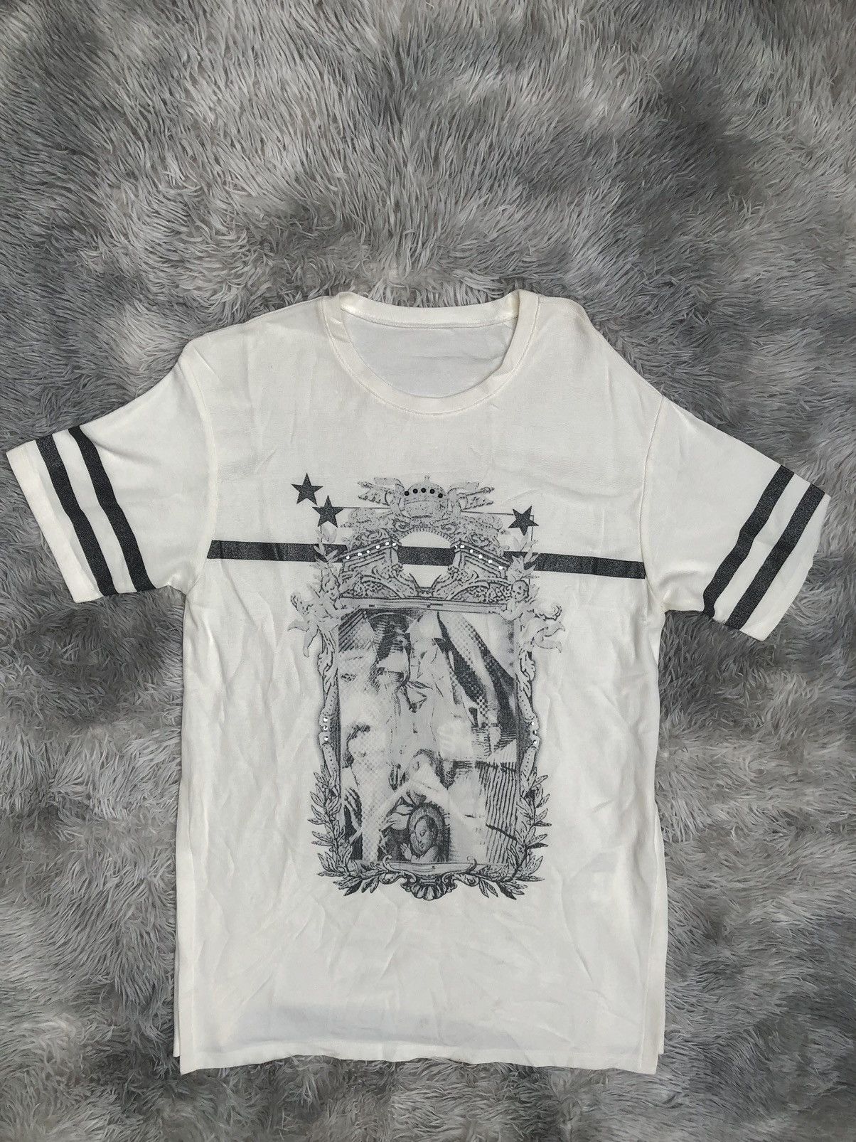 Japanese Brand Gothic poem short sleeve shirt dressed bestibelli milan ...