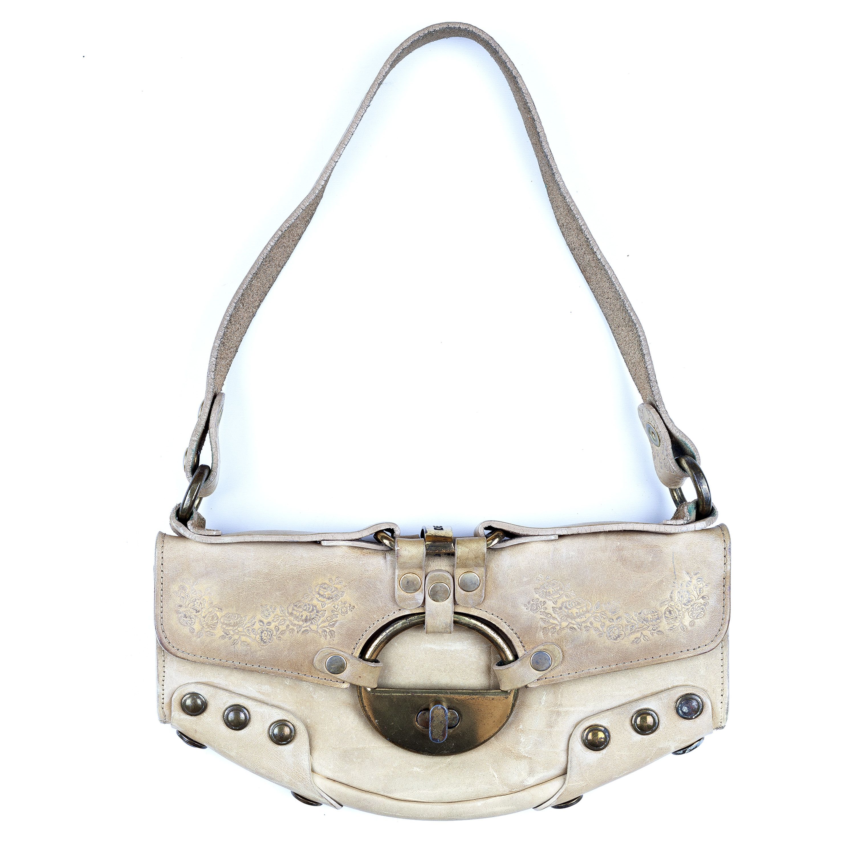 Diesel RARE Diesel Medieval Beige Leather Shoulder Bag | Grailed