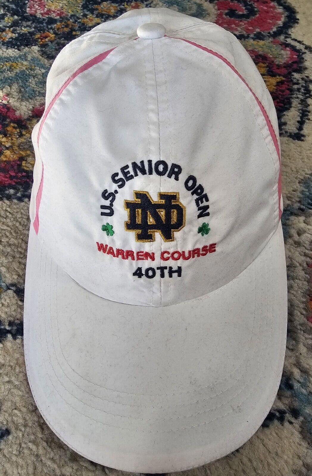 Designer Notre Dame Senior Open Warren Golf 40th Kate Lord Strap Hat ...