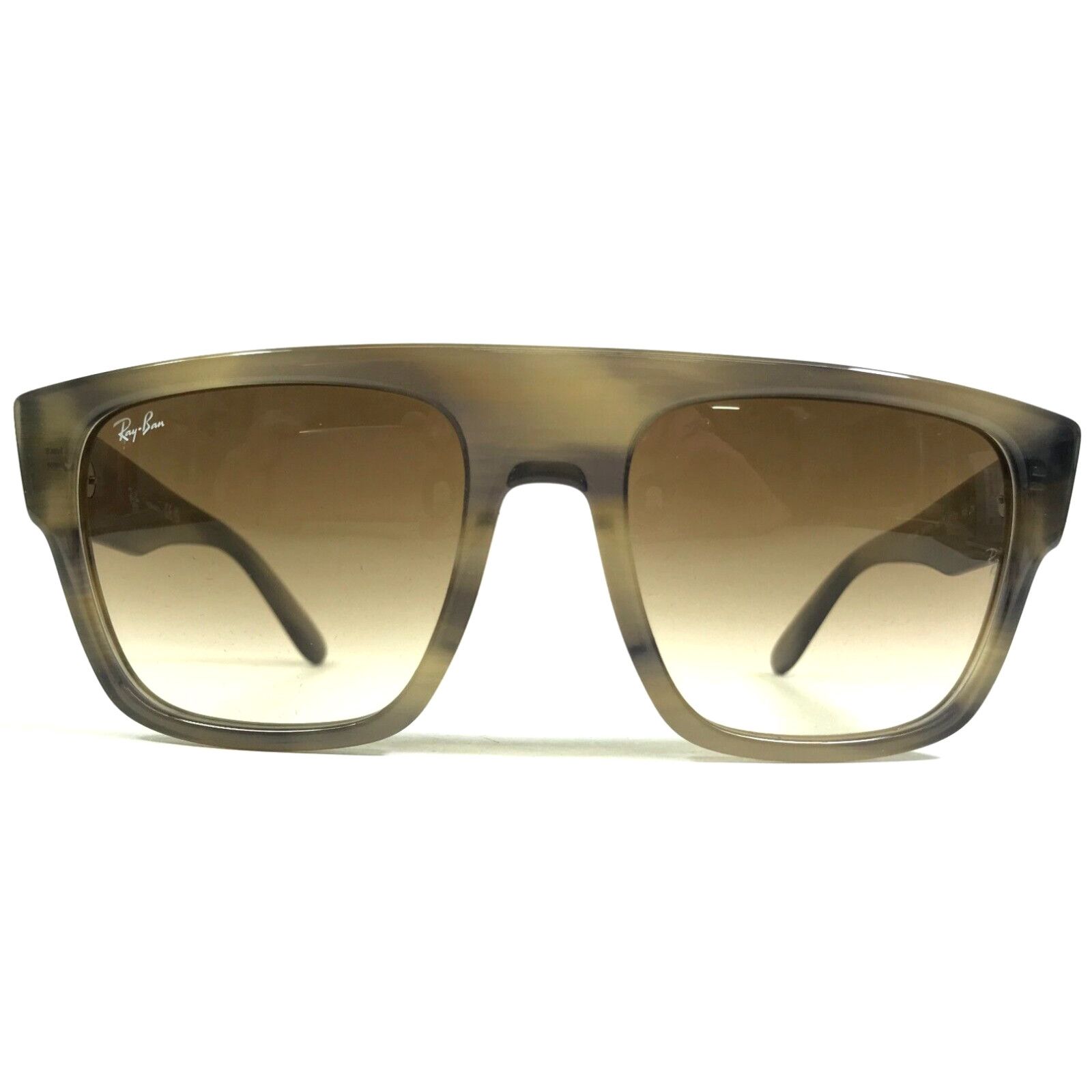 Vintage Ray-Ban Sunglasses RB0360S DRIFTER 1405/51 Brown Horn Square ...