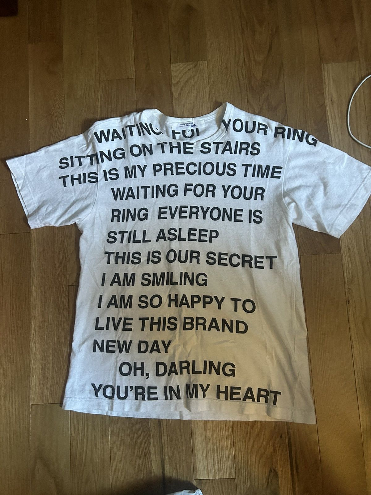 Comme des Garcons × Junya Watanabe Junya ss02 Poem Tee | Grailed