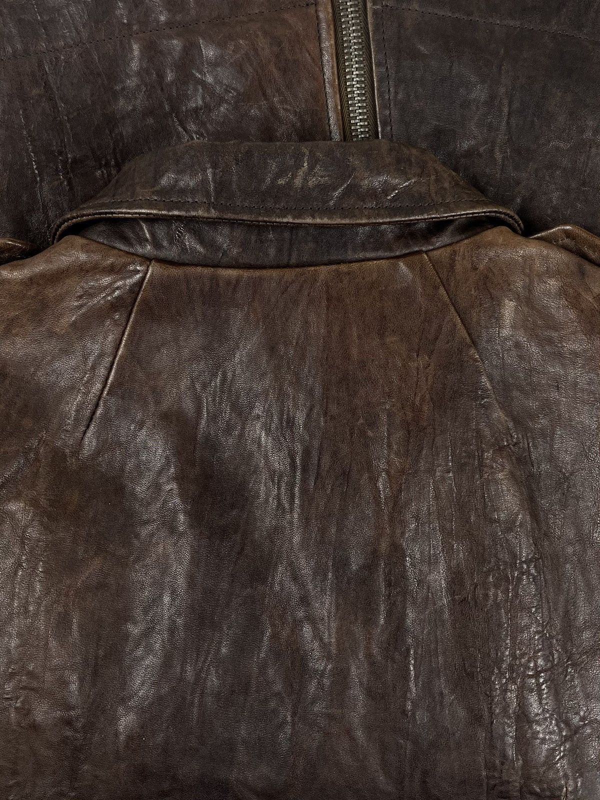 Rick Owens FW09 Rick Owens Crust Hammered Lamb Stooges Leather Jacket ...