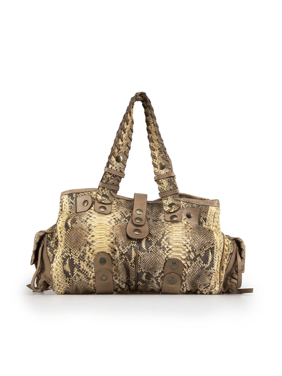 Chloe Brown Python Silverado Shoulder Bag | Grailed