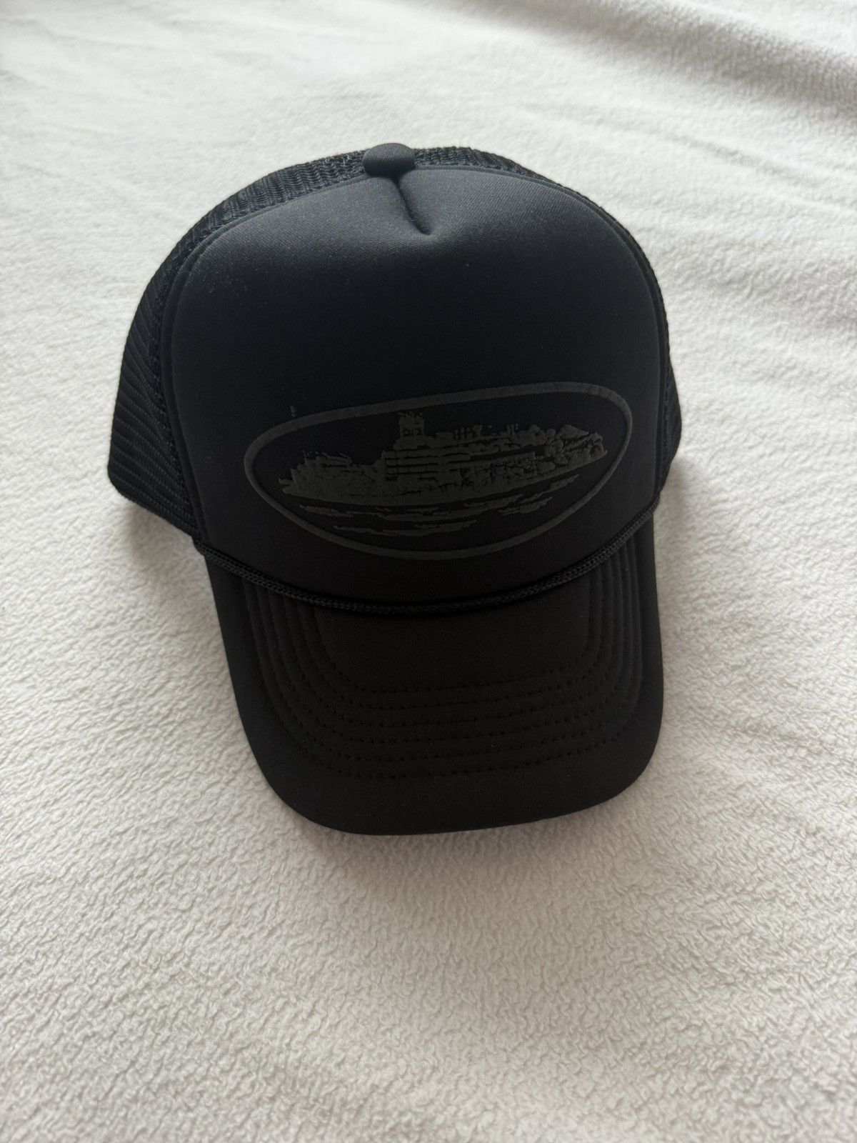 Corteiz Corteiz alcatraz trucker triple black cap | Grailed