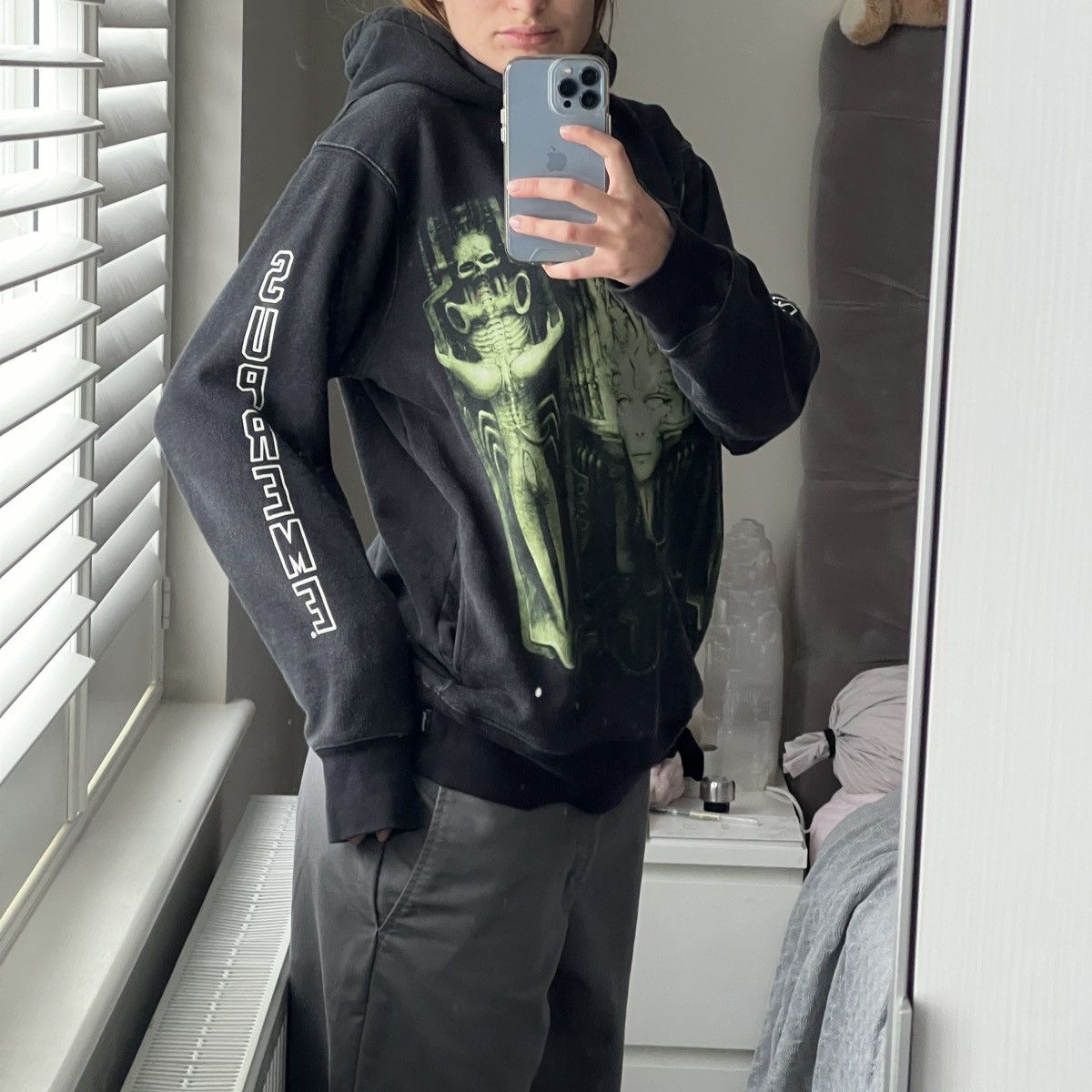 Supreme Supreme x HR Giger alien hoodie | Grailed