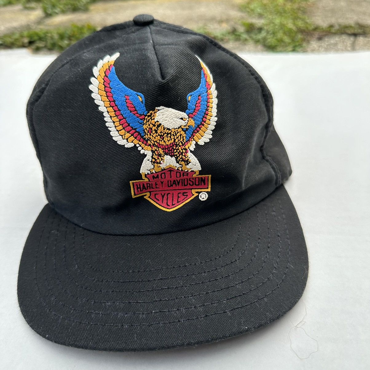 Vintage Vintage 90’s Harley Davidson Motorcycles snapback hat | Grailed