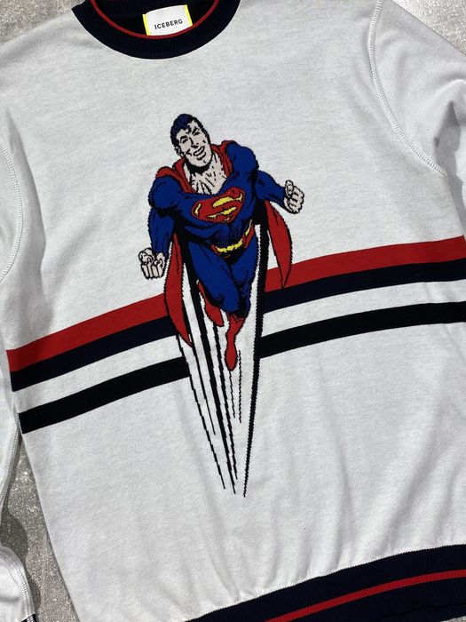 Iceberg Iceberg Comics Superman Kryptonite rare cardigan USA sweater ...