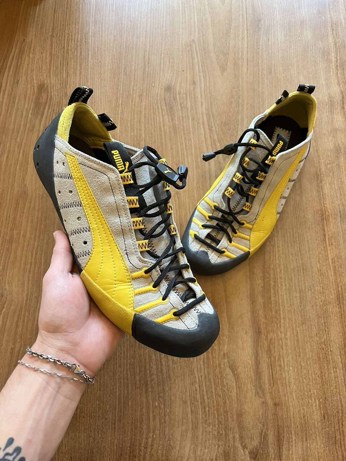 Puma Puma Klim Y2K Climbing Shoes Mens 9 Yellow/ Grey | Grailed