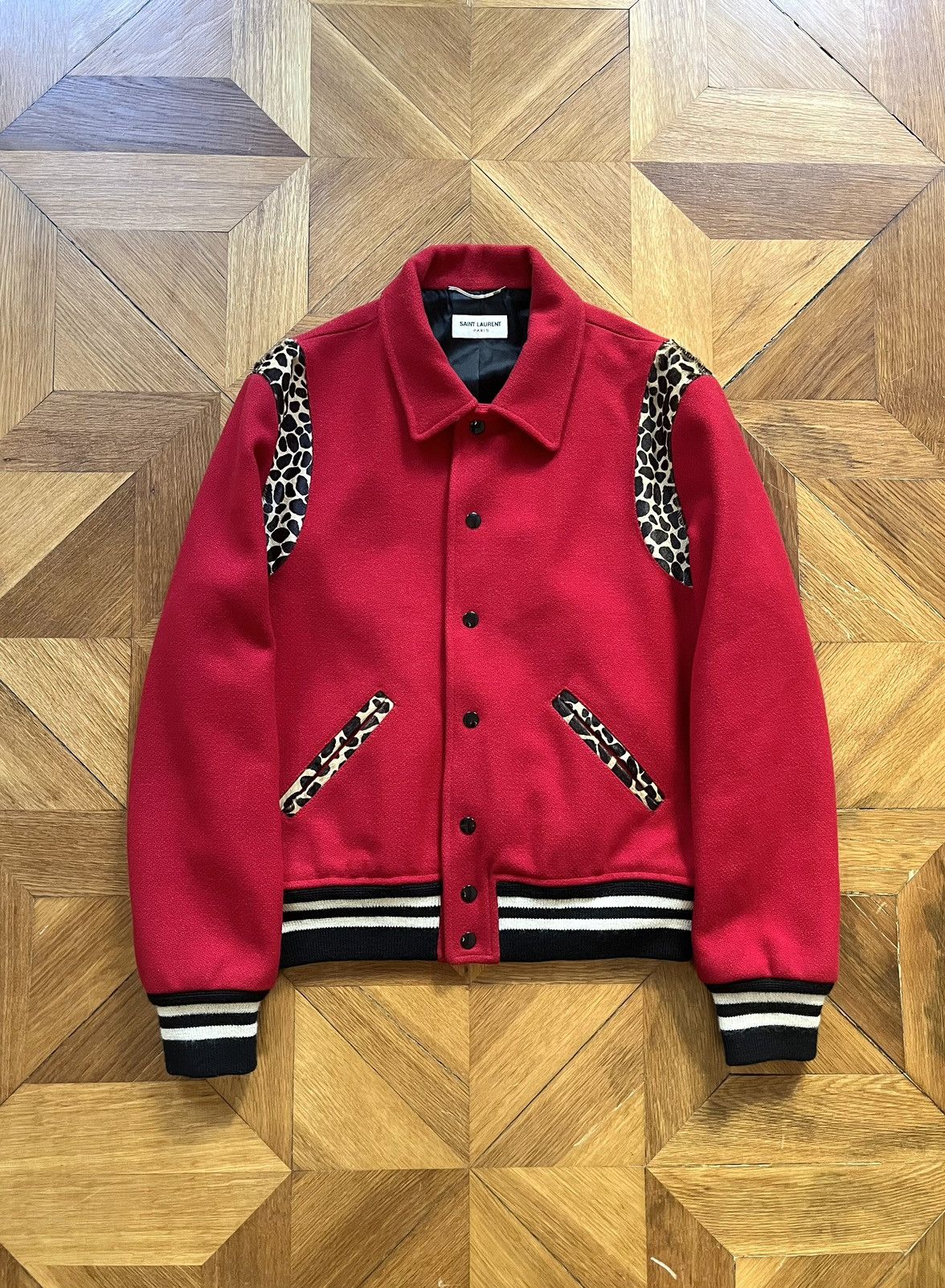 Saint Laurent Paris SS14 Cheetah Teddy Jacket | Grailed