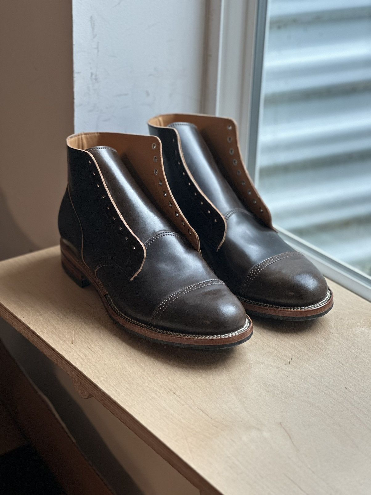 Viberg New Viberg Cognac Shell Cordovan size 10 Horween Boot | Grailed