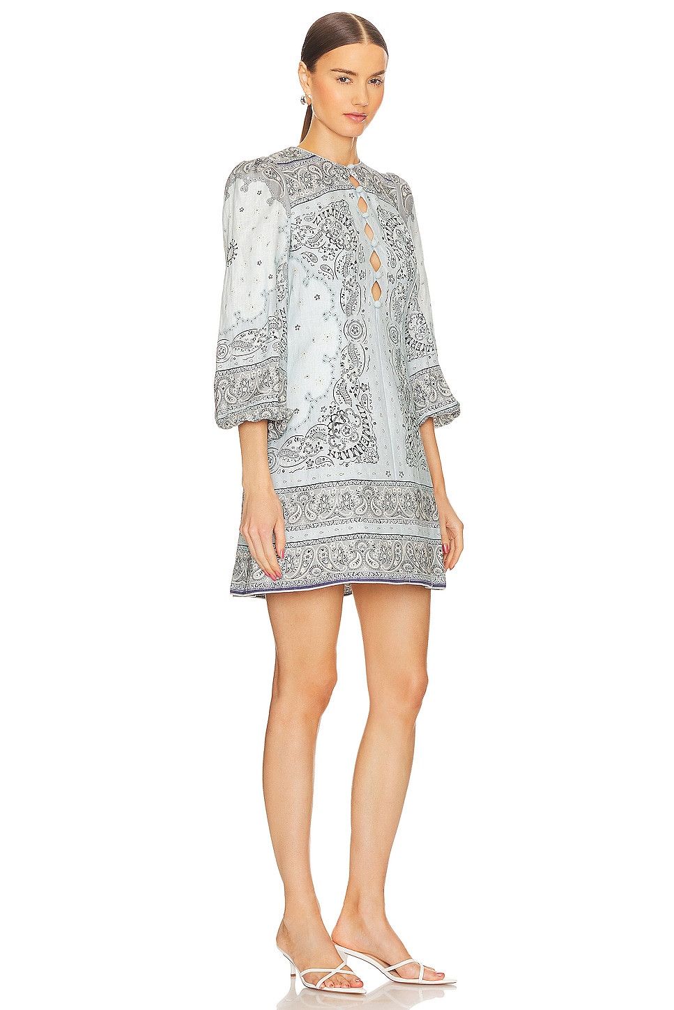 Zimmermann Matchmaker Keyhole Mini Dress | Grailed