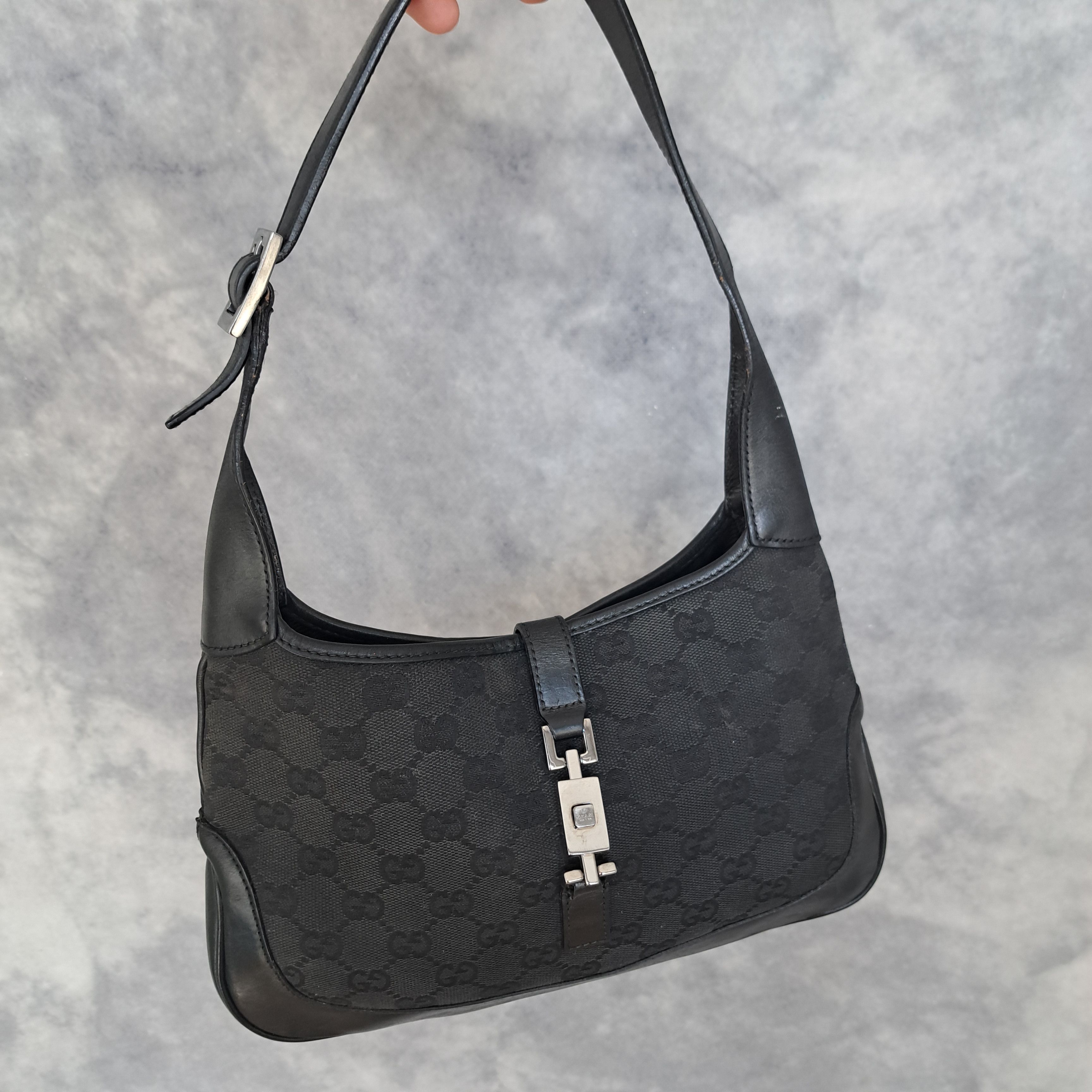 Grail × Gucci × Luxury Iconic Gucci Jackie Monogram Hobo Bag Designer ...