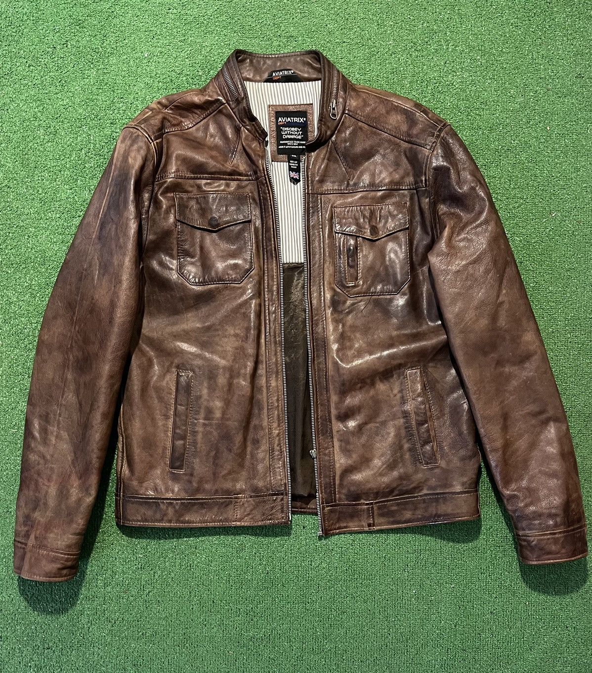 Leather × Leather Jacket × Vintage Aviatrix Leather Jacket Vintage ...