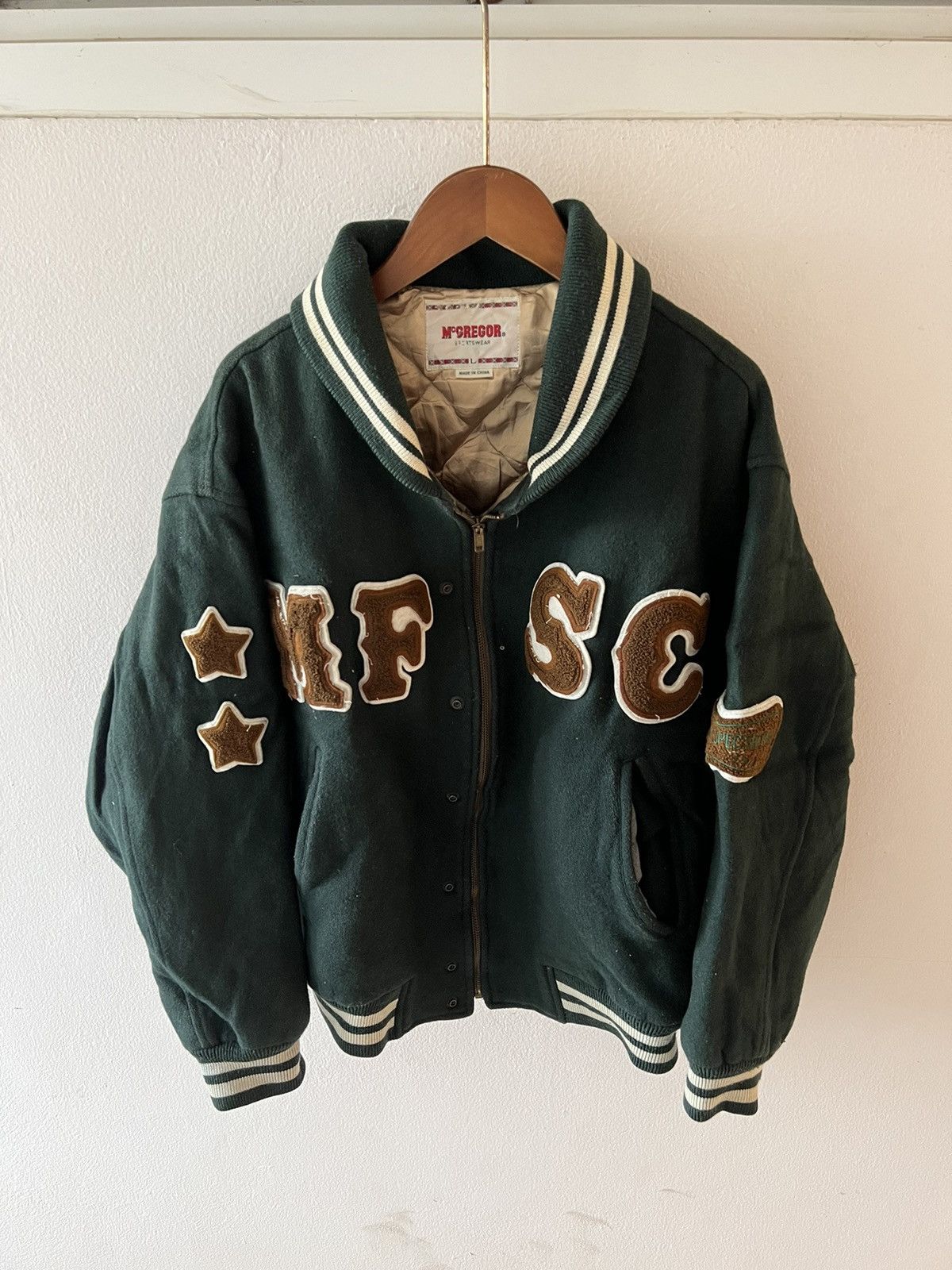 Mcgregor × Streetwear × Vintage 70s Vintage Mcgregor Wool Leather ...