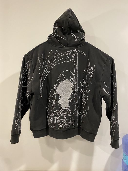Revenge Metallic Tattoo Embroidered Zip Up | Grailed