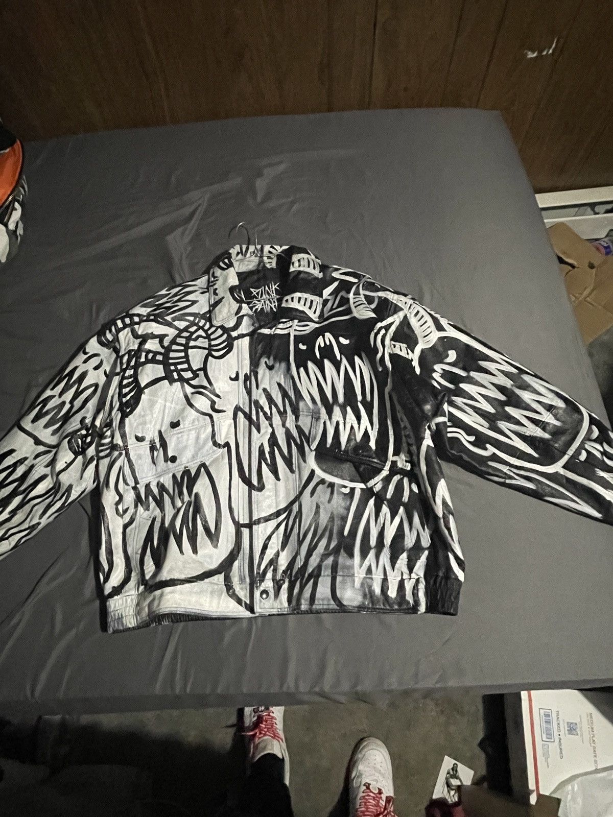 Custom × Designer × Streetwear Custom 1 of 1 punkandsaint demon jacket ...