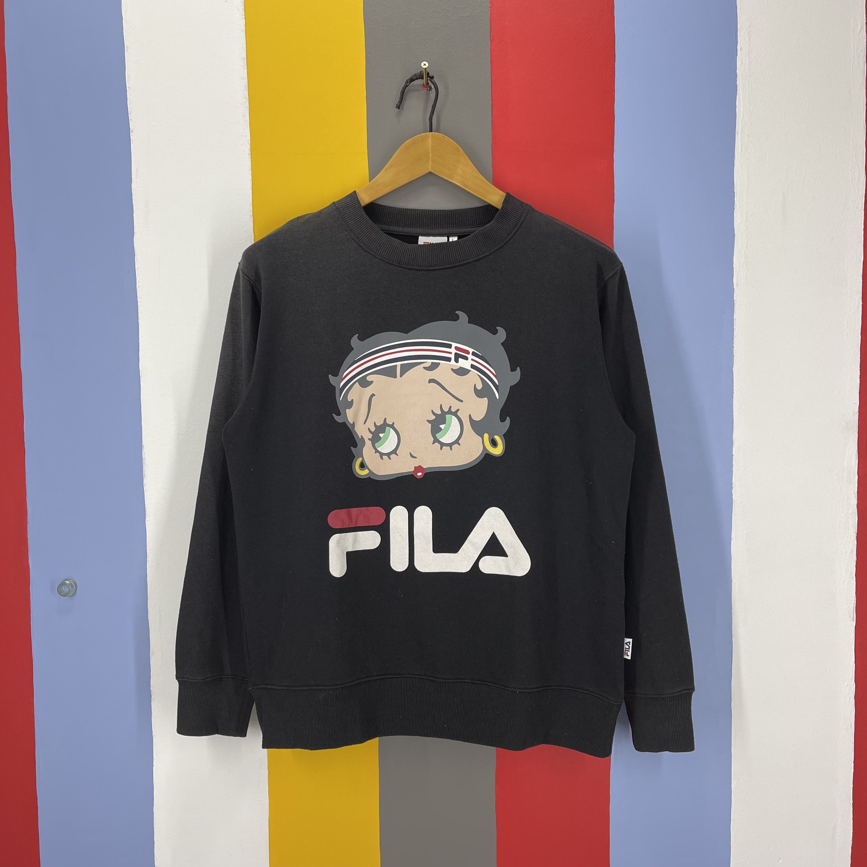 Cartoon Network × Fila FILA x BETTY BOOP Crew Neck Sweatshirt #1238/AQ ...