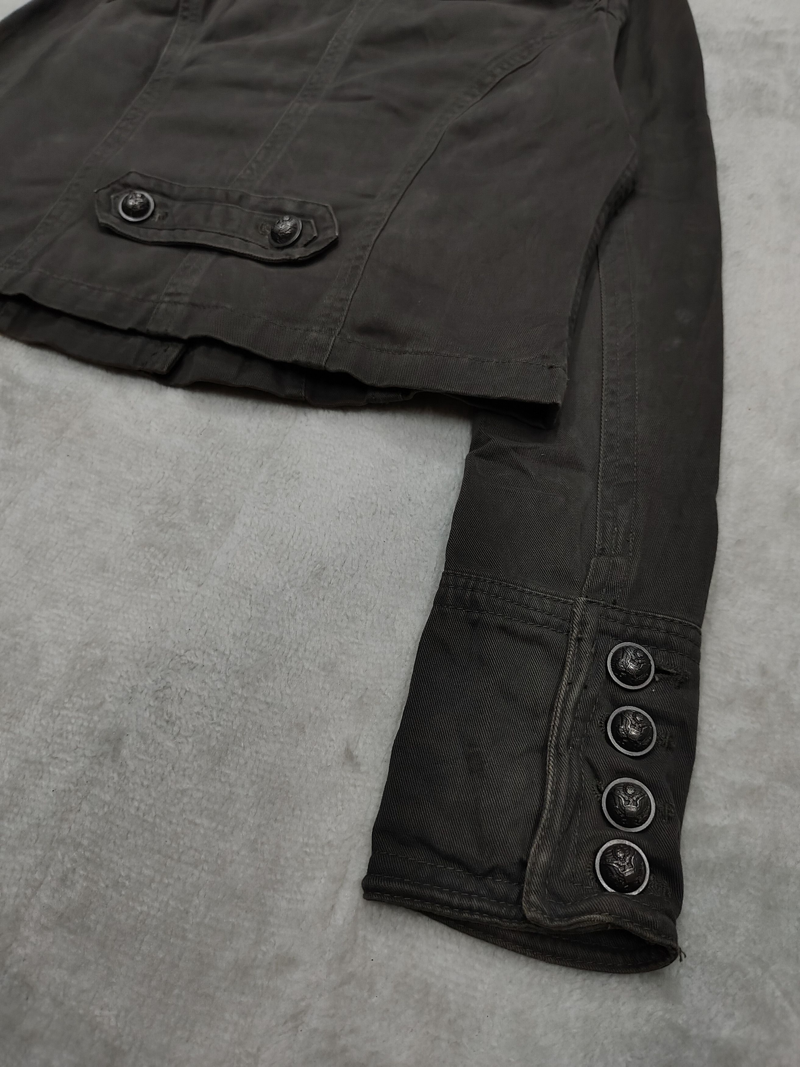 Japanese Brand Bossy Hill- Japanese Utility Napoleon Cropped Jacket ...