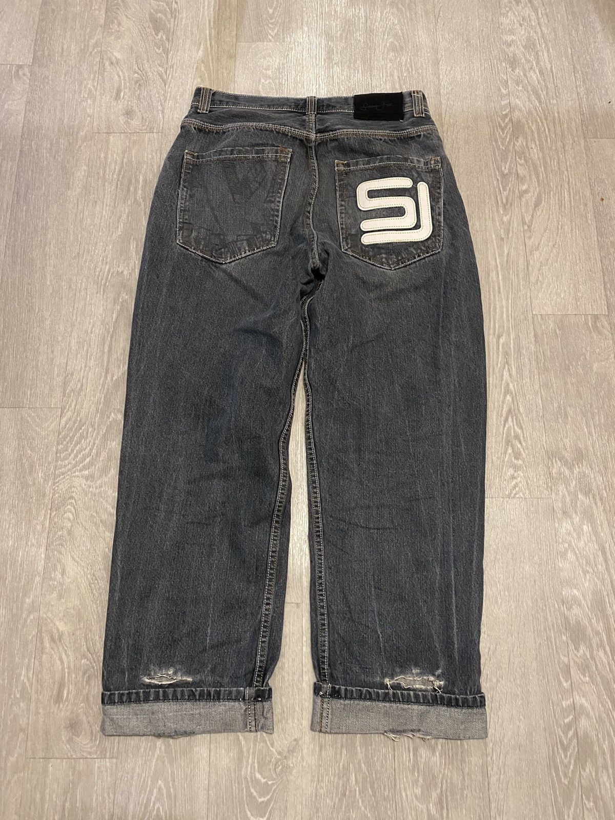 Vintage Sean John Hip Hop Skateboard Jeans Acid Wash Baggy Jeans | Grailed