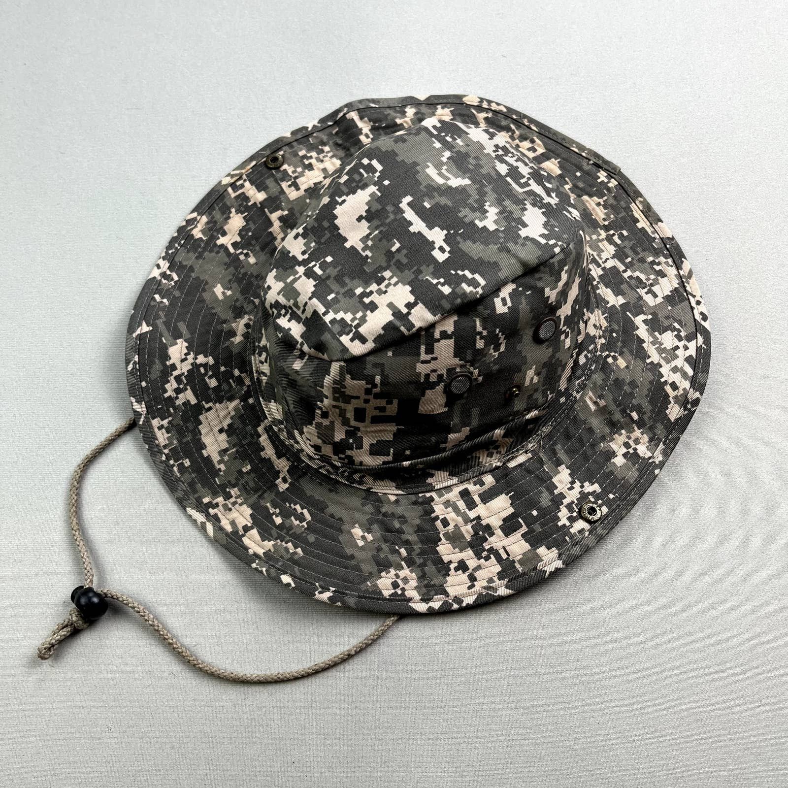 Vintage Vintage Boonie Hat Cap Large Tan Digital Camo Military Army ...