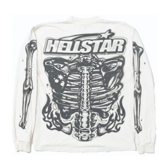 HELLSTAR Hellstar Airbrushed Bones Long Sleeve - Size XL | Grailed