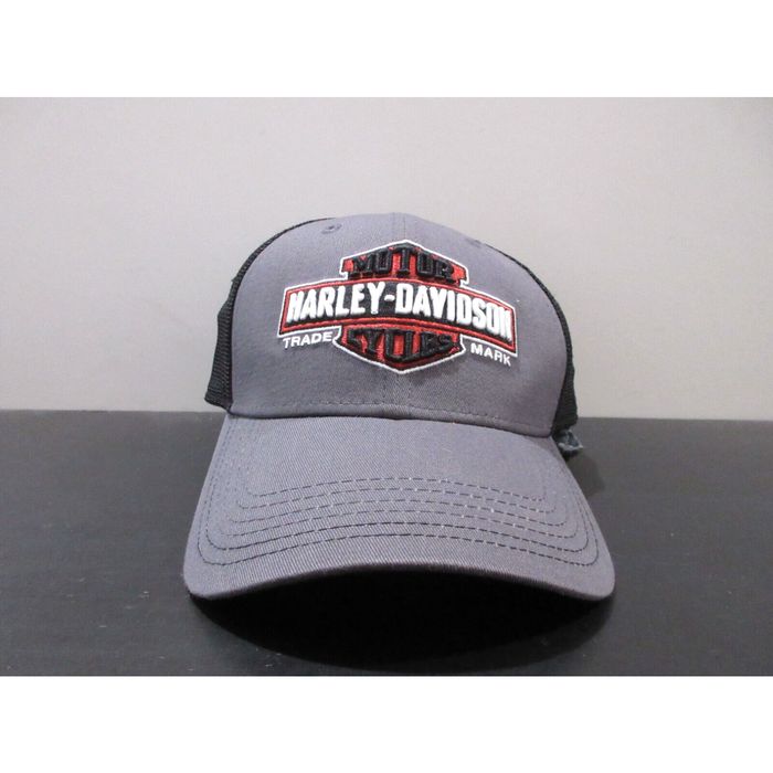 Harley Davidson Harley Davidson Hat Cap Fitted Adult Large Gray ...