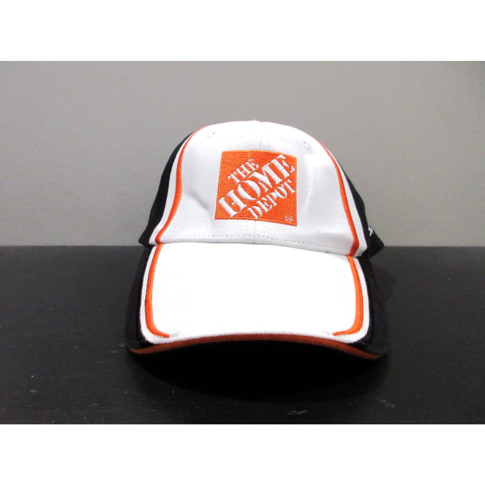 NASCAR Nascar Hat Cap Strap Back Black White Tony Stewart Home Depot ...