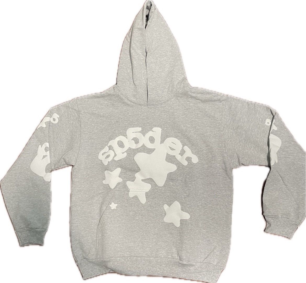 Young Thug Sp5der Worldwide Spider Beluga Grey Hoodie | Grailed