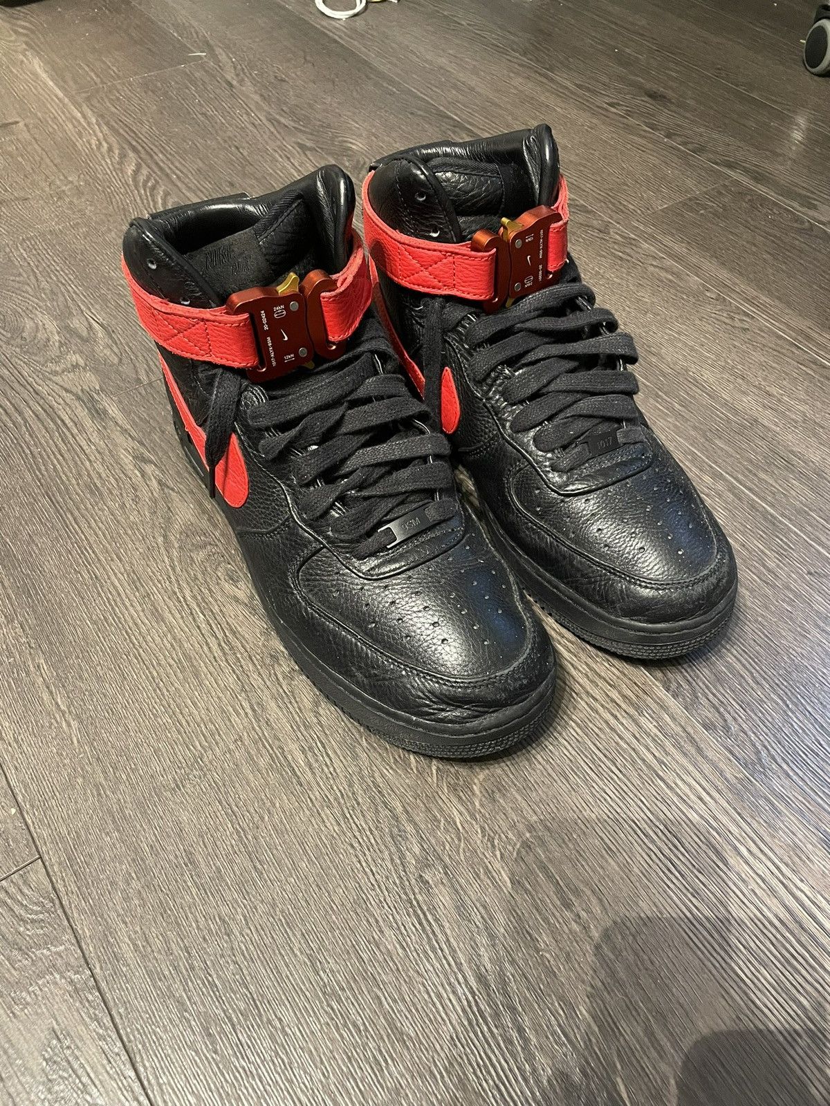 1017 ALYX 9SM × Alyx × Nike Nike x Alyx air force 1 high top (black/red ...