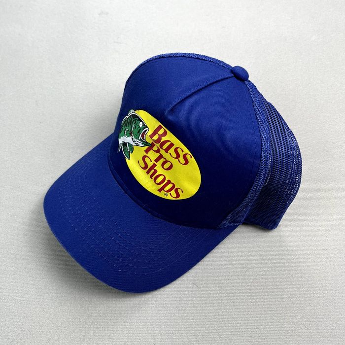 Bass Pro Shops Bass Pro Shops Hat Cap Snapback Trucker Blue Fishing ...