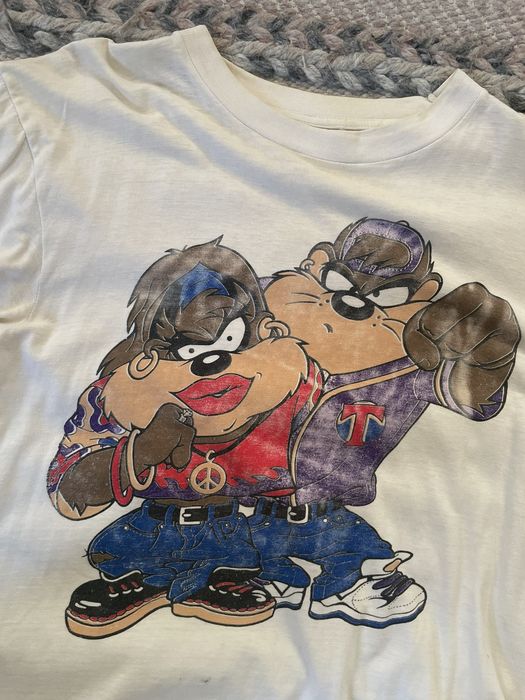 Vintage Vintage 90s Taz & She-Devil Girlfriend Shirt White | Grailed