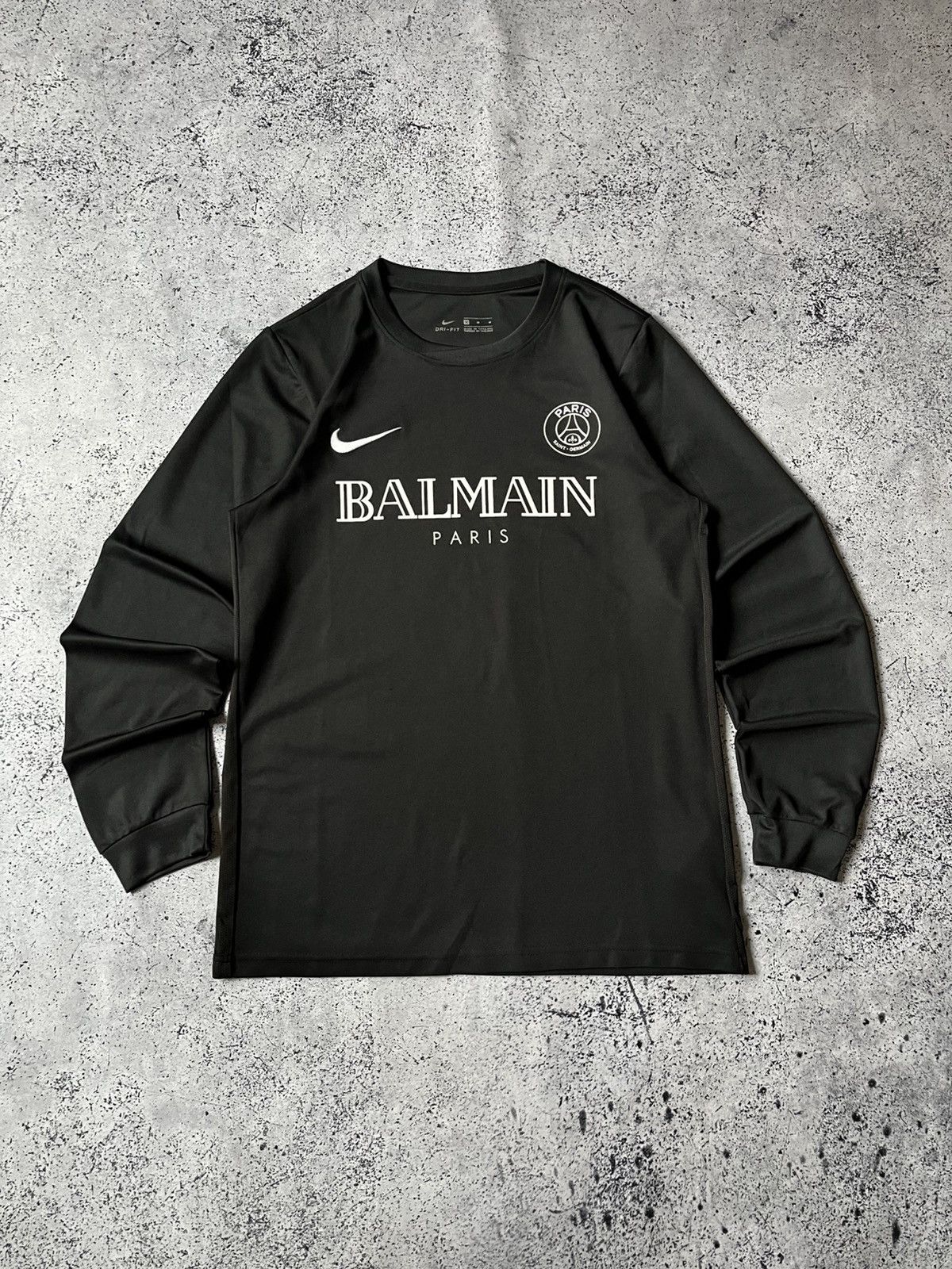 Nike × Streetwear Nike Balmain PSG Jersey Long Sleeve Bloke Core Y2K ...