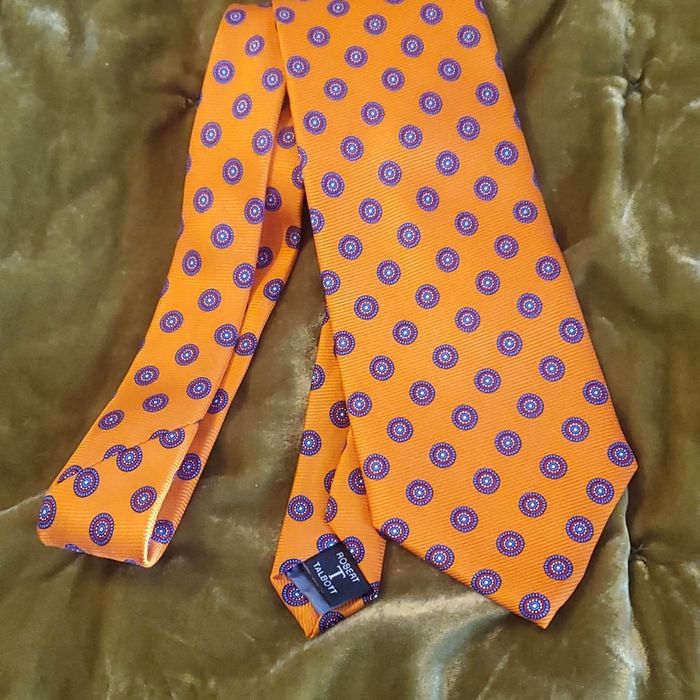 Robert Talbott Robert Talbott orange silk tie | Grailed