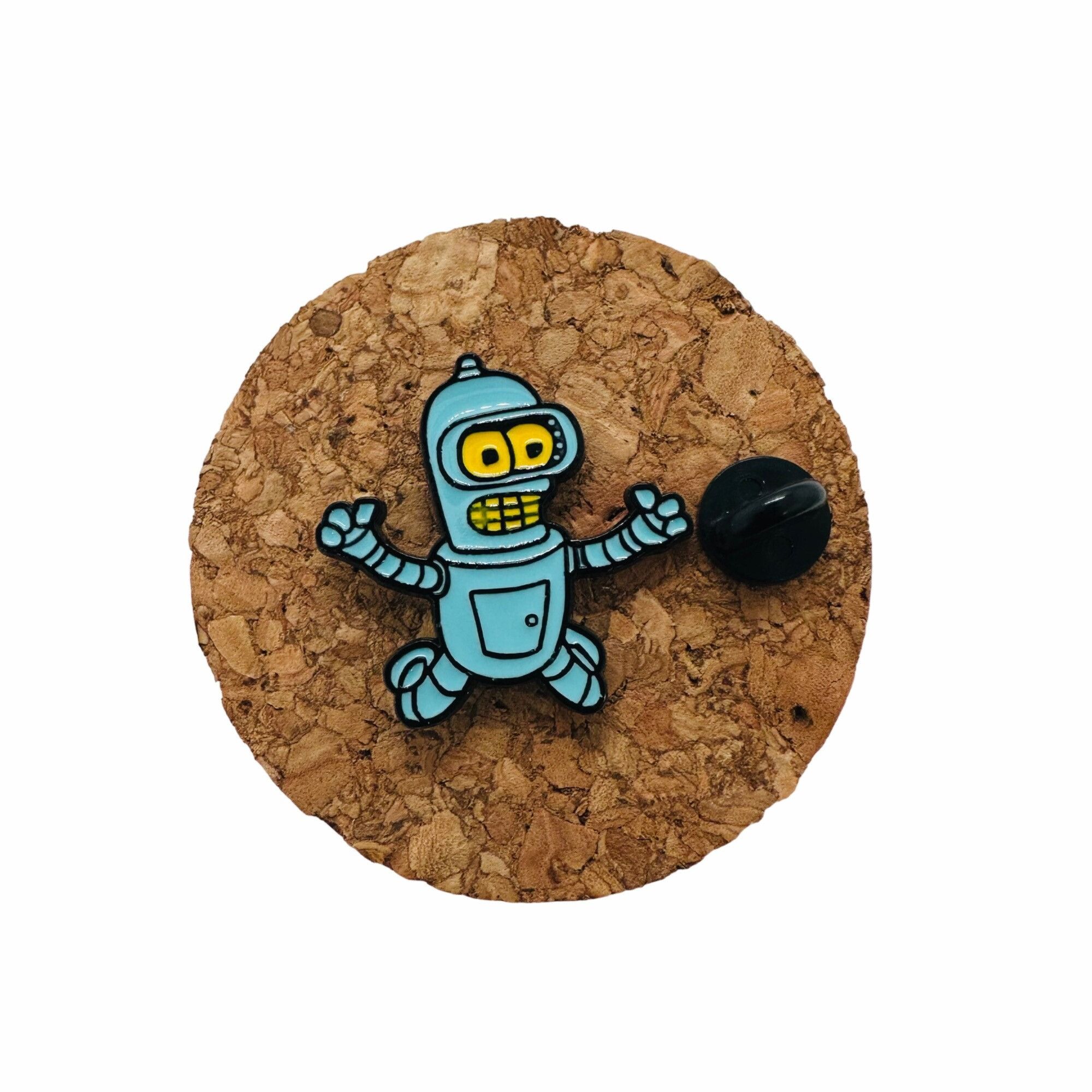 Other Futurama Bender Enamel Pin Cartoon Robot Lapel Robot Animat | Grailed