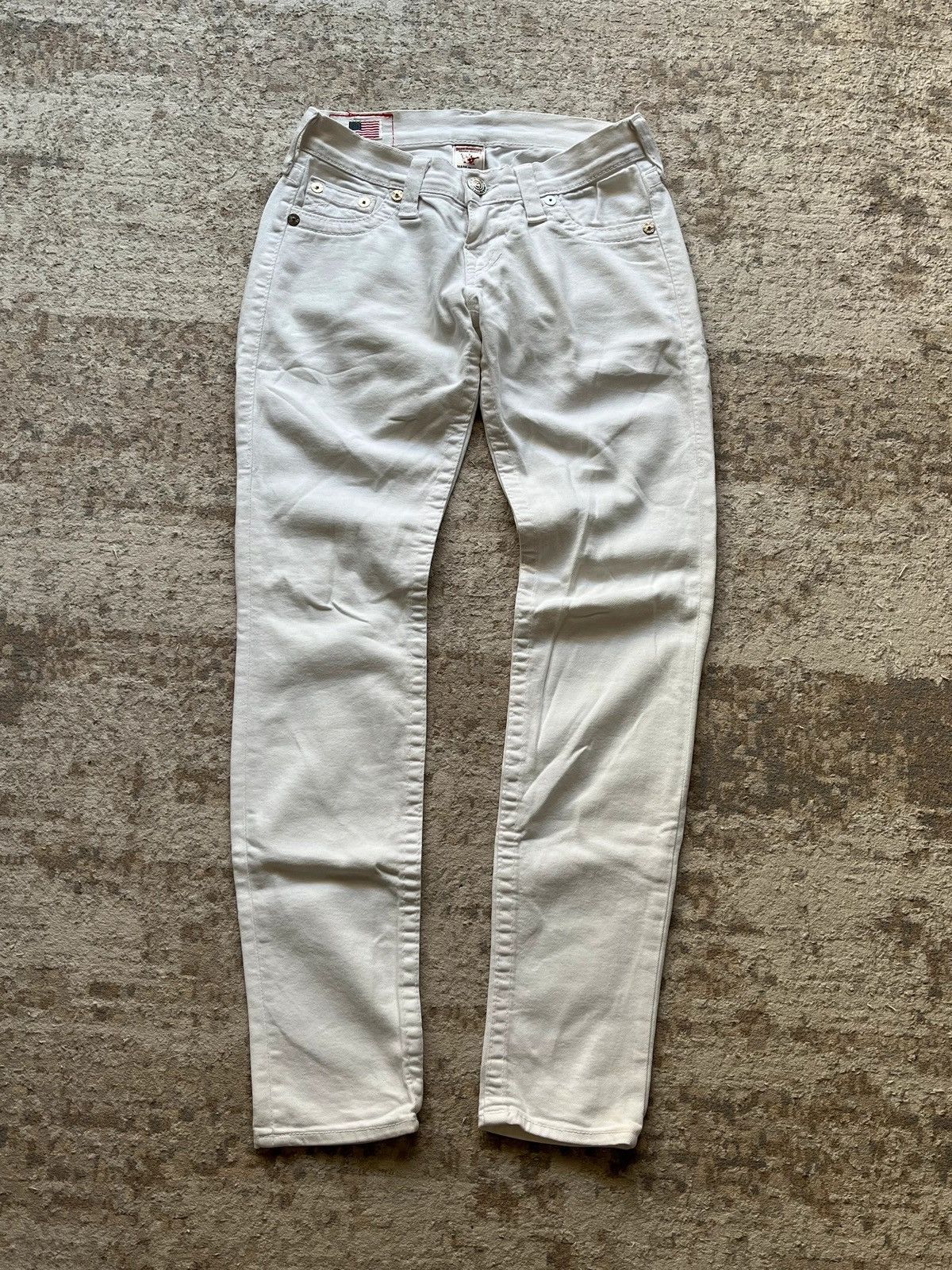True Religion True Religion Casey Made in USA Y2K 2000s Slim Fit White ...