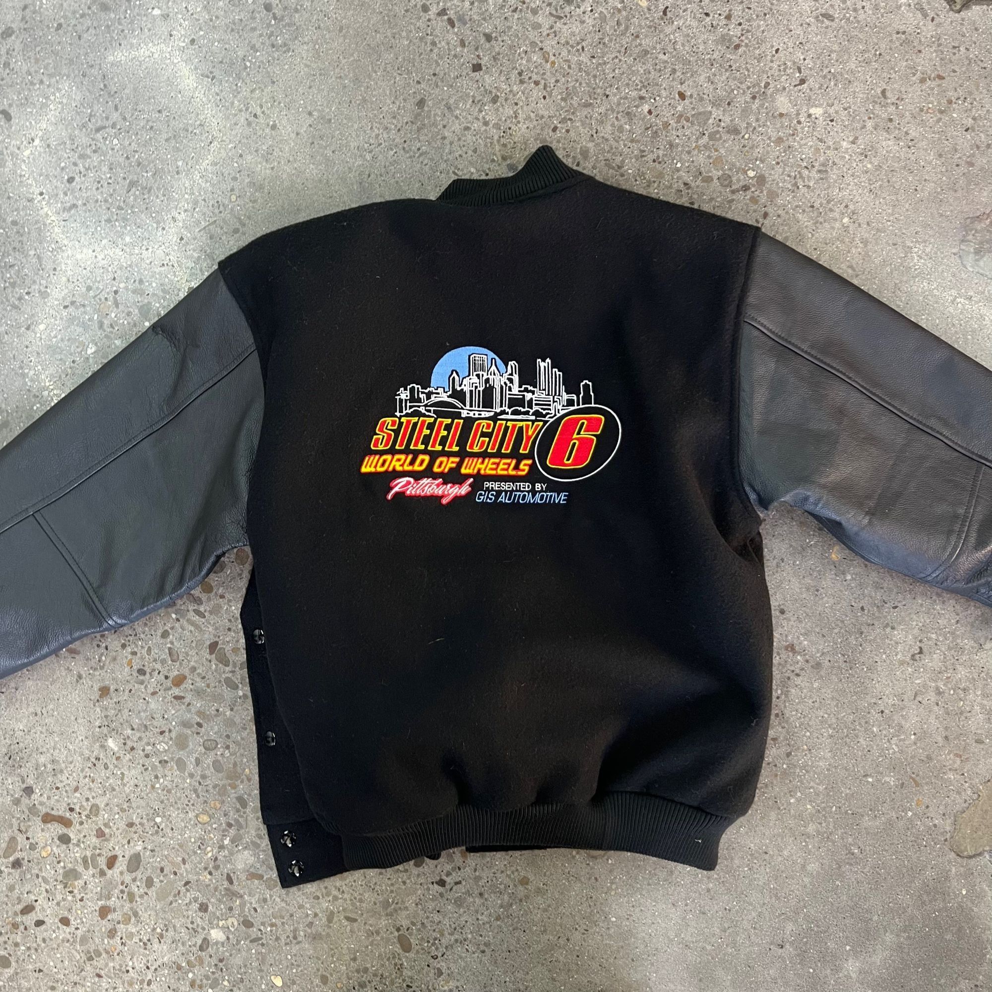 Streetwear × Vintage Vintage 90s Steel City Racing Varsity Jacket Retro ...