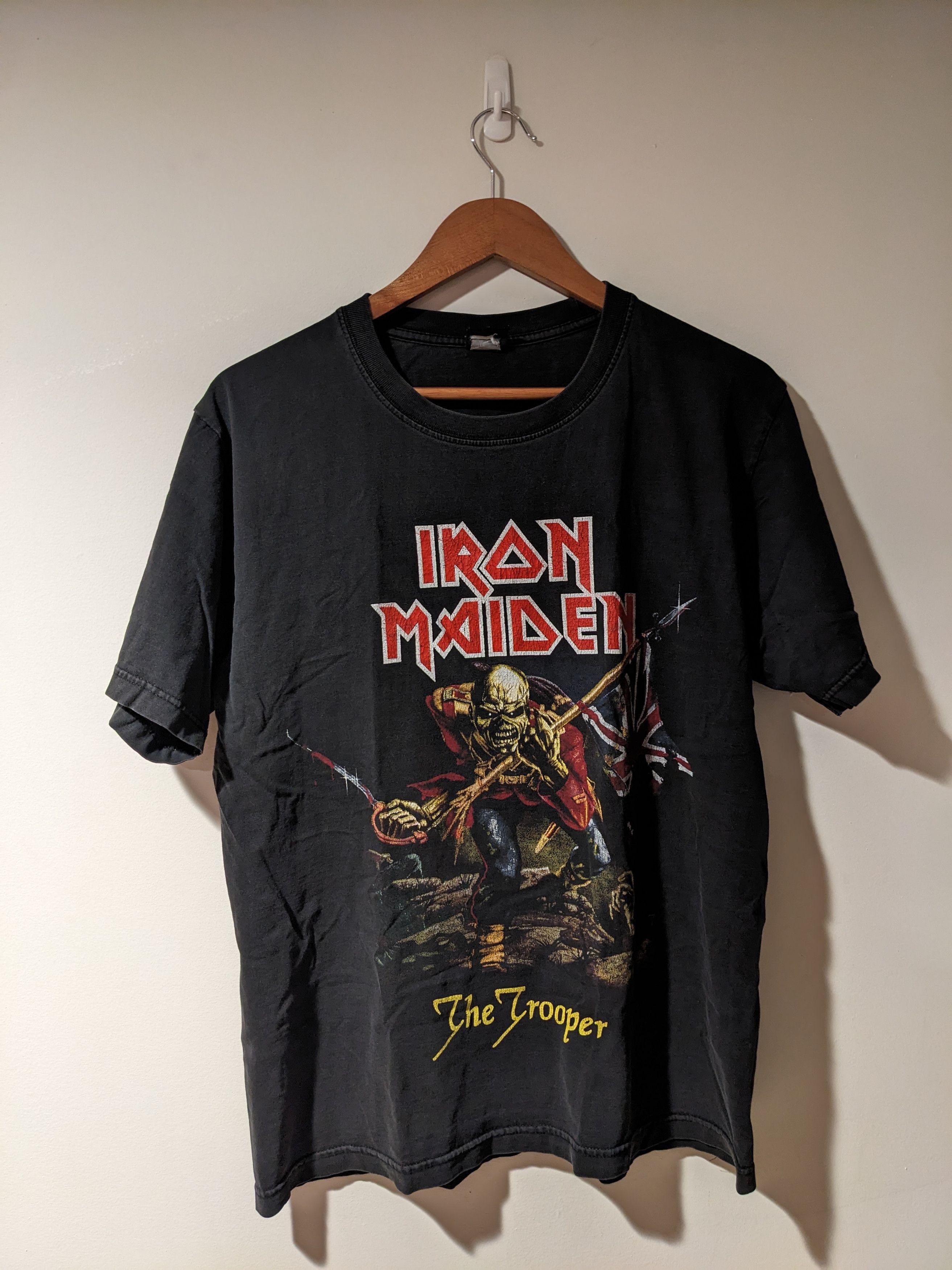 Band Tees × Iron Maiden × Vintage Vintage Y2K Iron Maiden The Trooper ...