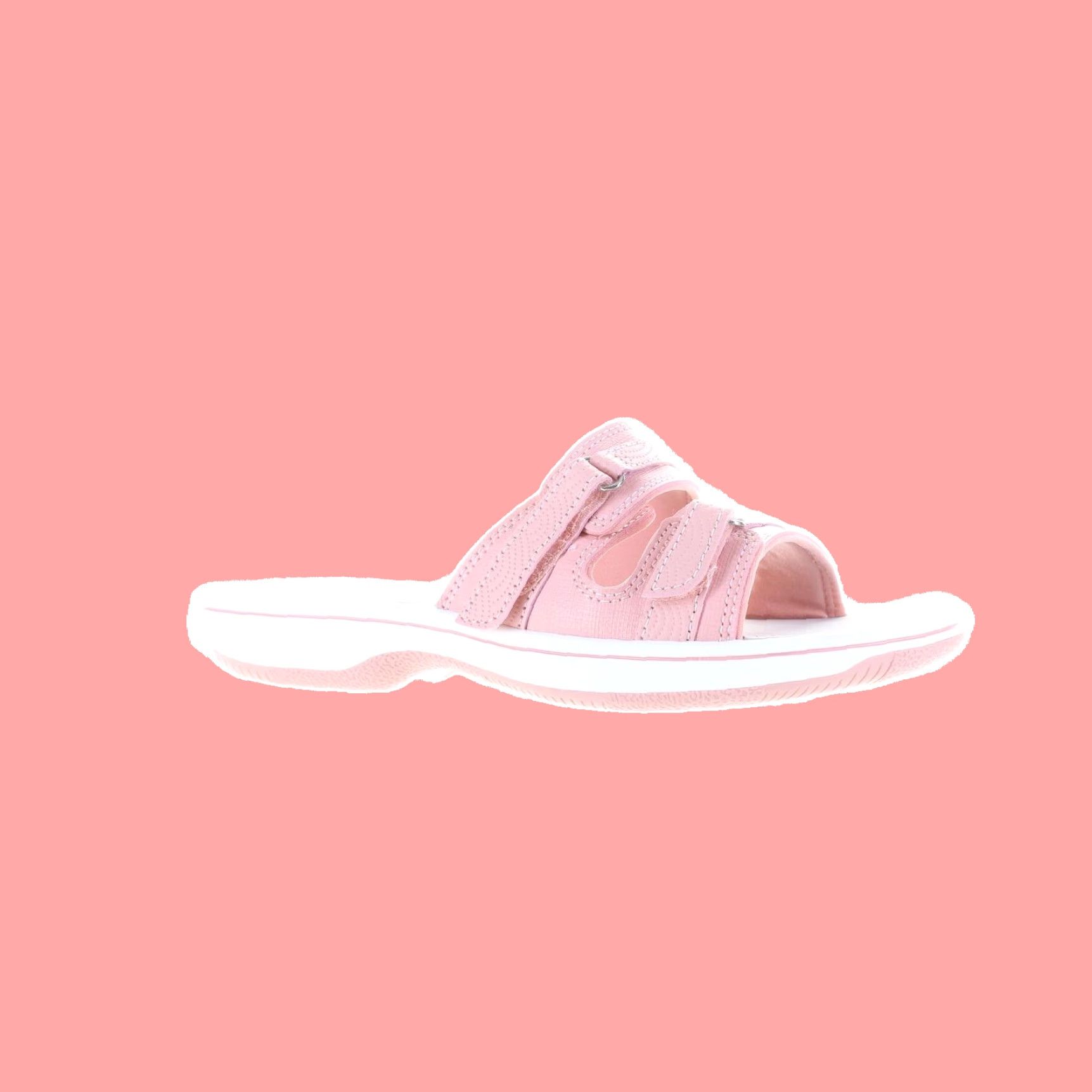 Clarks Clarks Breeze Piper Peach Colored Leather Sandals for Women in ...