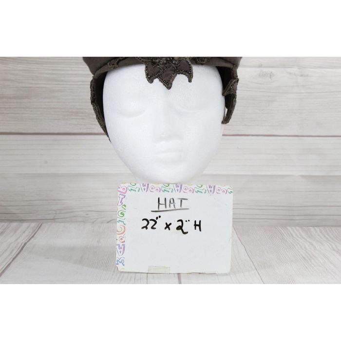 Vintage Vintage Empress Embroidered Beaded Skull Cap Beret Hat | Grailed