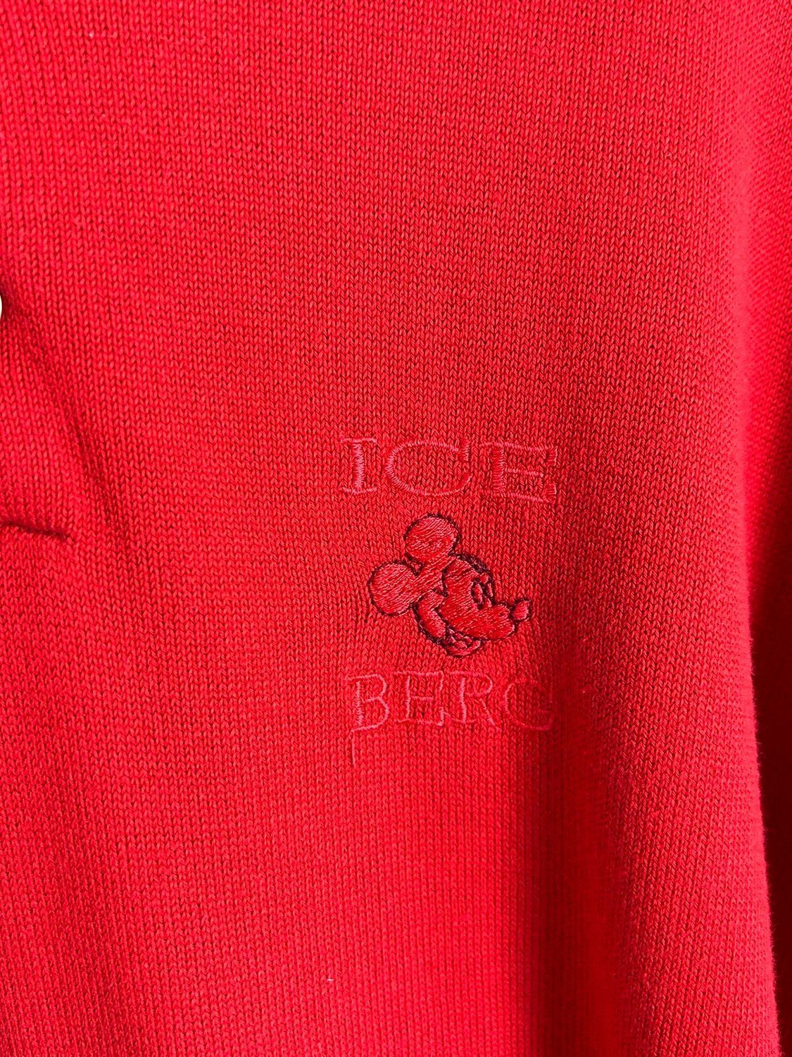 Iceberg 80s Vintage Iceberg Mickey Mouse Embroidered Logo Sweater | Grailed