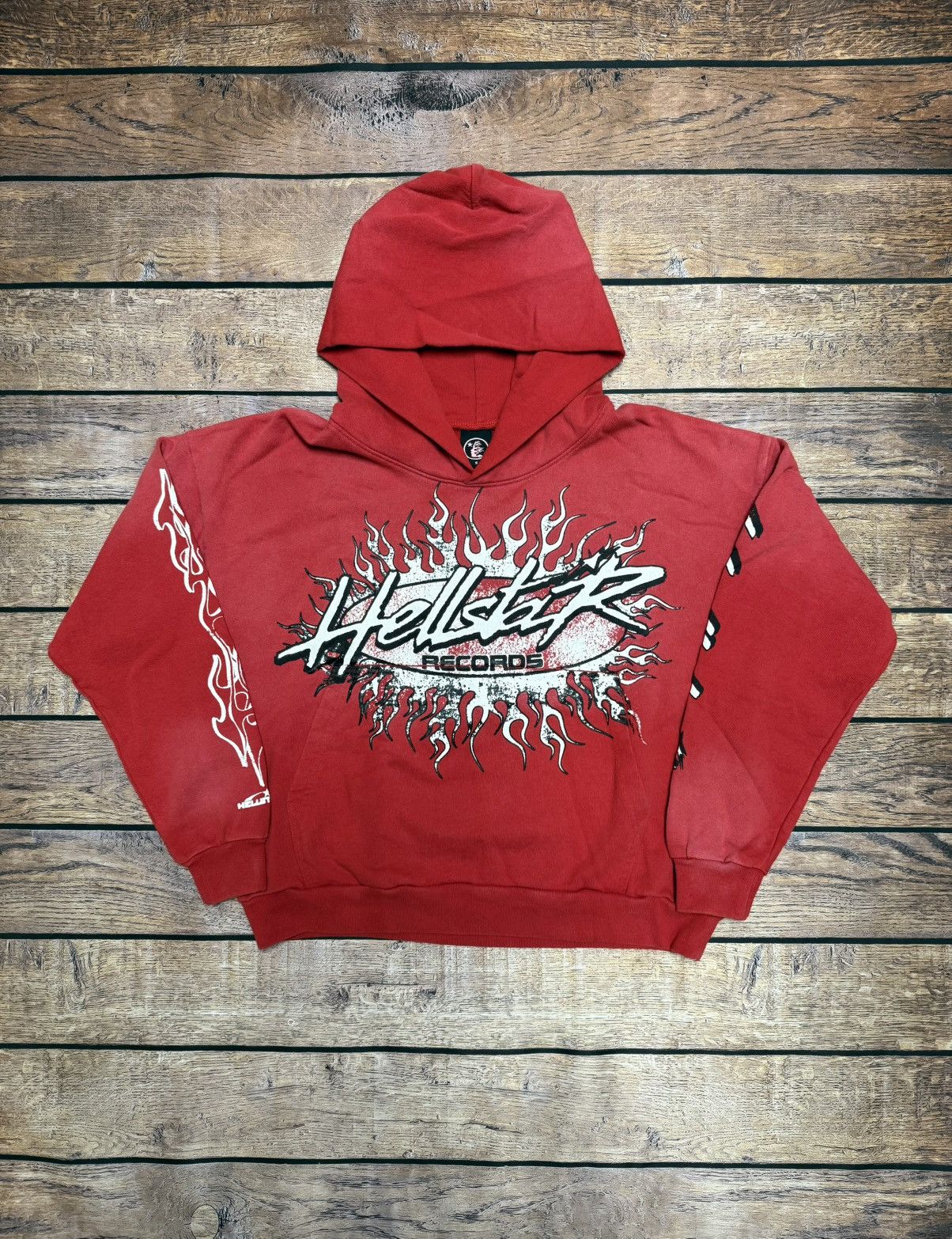 HELLSTAR Hellstar Records Hoodie Red Capsule 9 Size S | Grailed