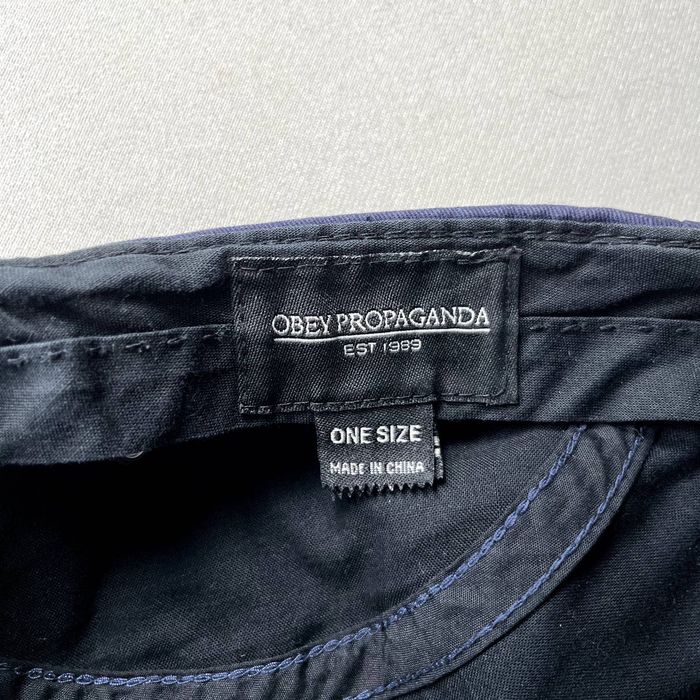 Obey Obey Hat Cap 5 Panel Navy Blue Feather Bird Propaganda Skate | Grailed