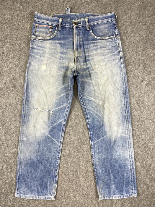 Hype Selvedge Vintage Edwin 505 Orange Tab Jeans 34x28 - JN3287 | Grailed