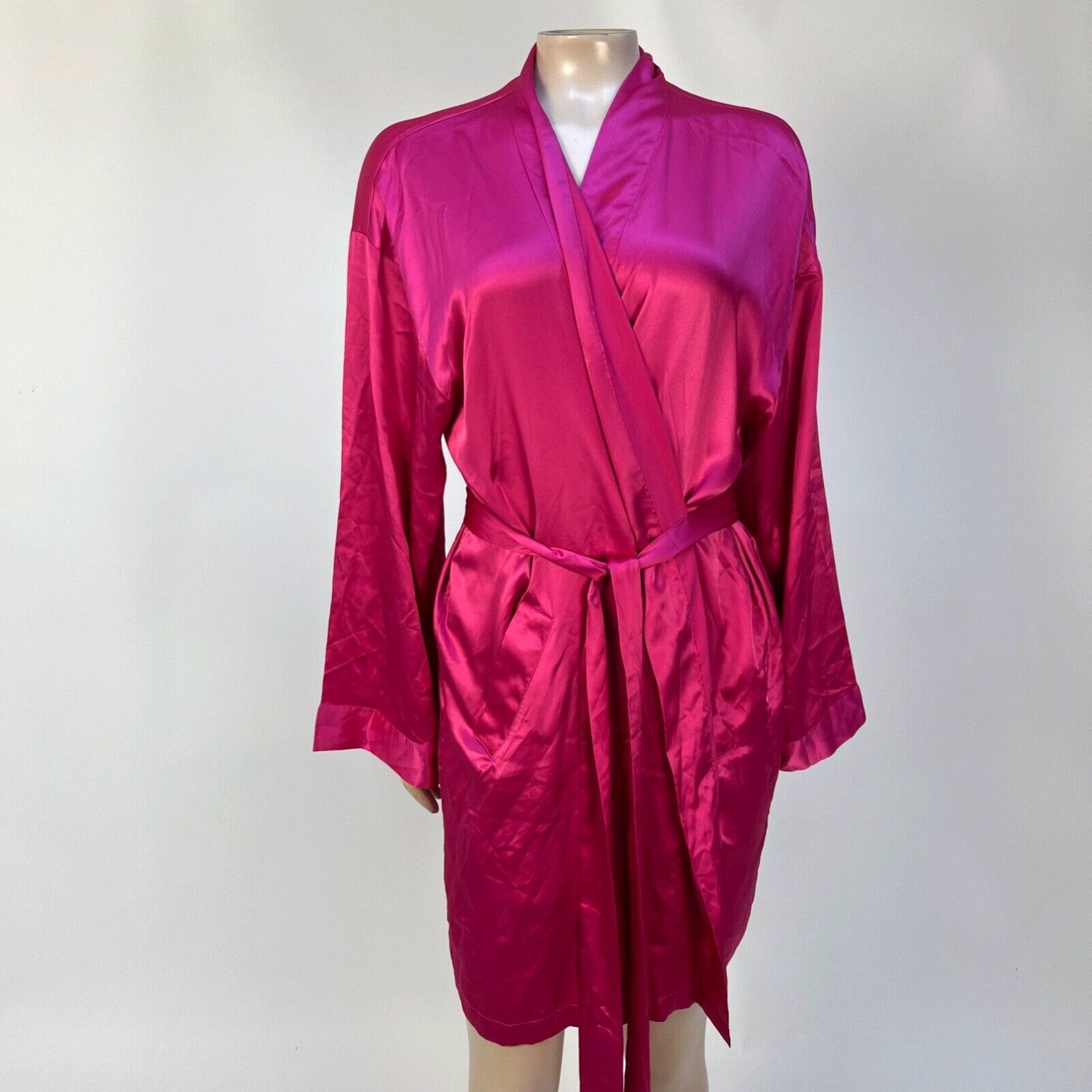 Victoria's Secret Vintage Y2K Victoria Secret Long Robe Womens M Pink ...