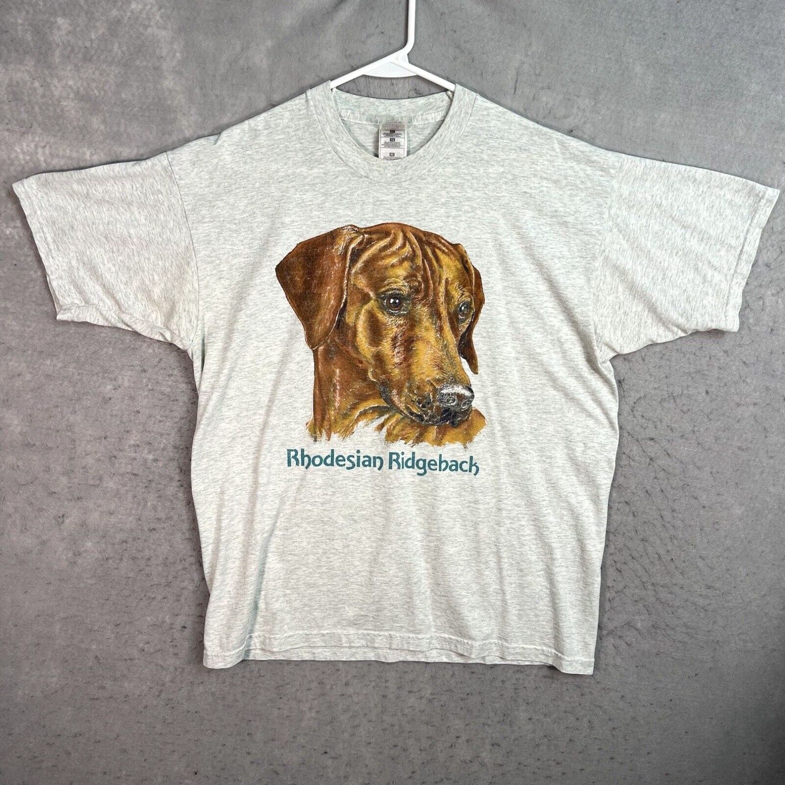 Fruit Of The Loom Vintage 90s Rhodesian Ridgeback Dog Puppy T Shirt ...