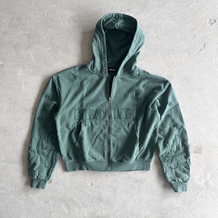 Prolific Prolific Cropped Fabric Patch Hoodie | Grailed