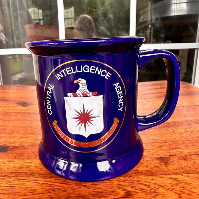 Vintage Central Intelligence Agency CIA Mug Blue Eagle Shield Star E ...