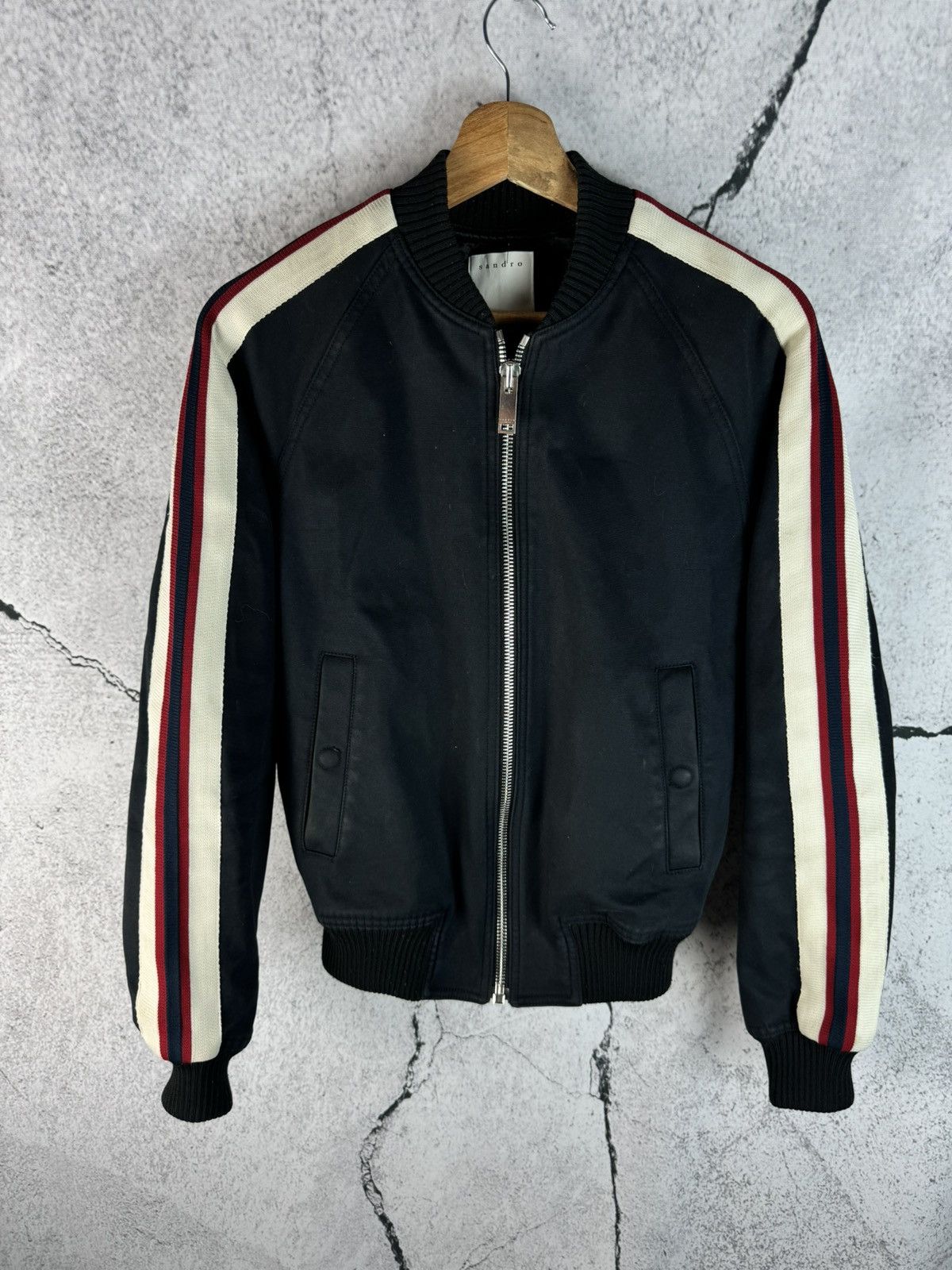 Sandro Sandro wool varsity bomber jacket | Grailed