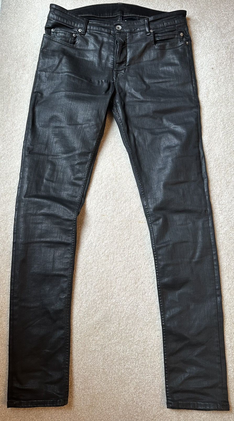 Rick Owens × Rick Owens Drkshdw Rick owens Tyrone wax jeans | Grailed
