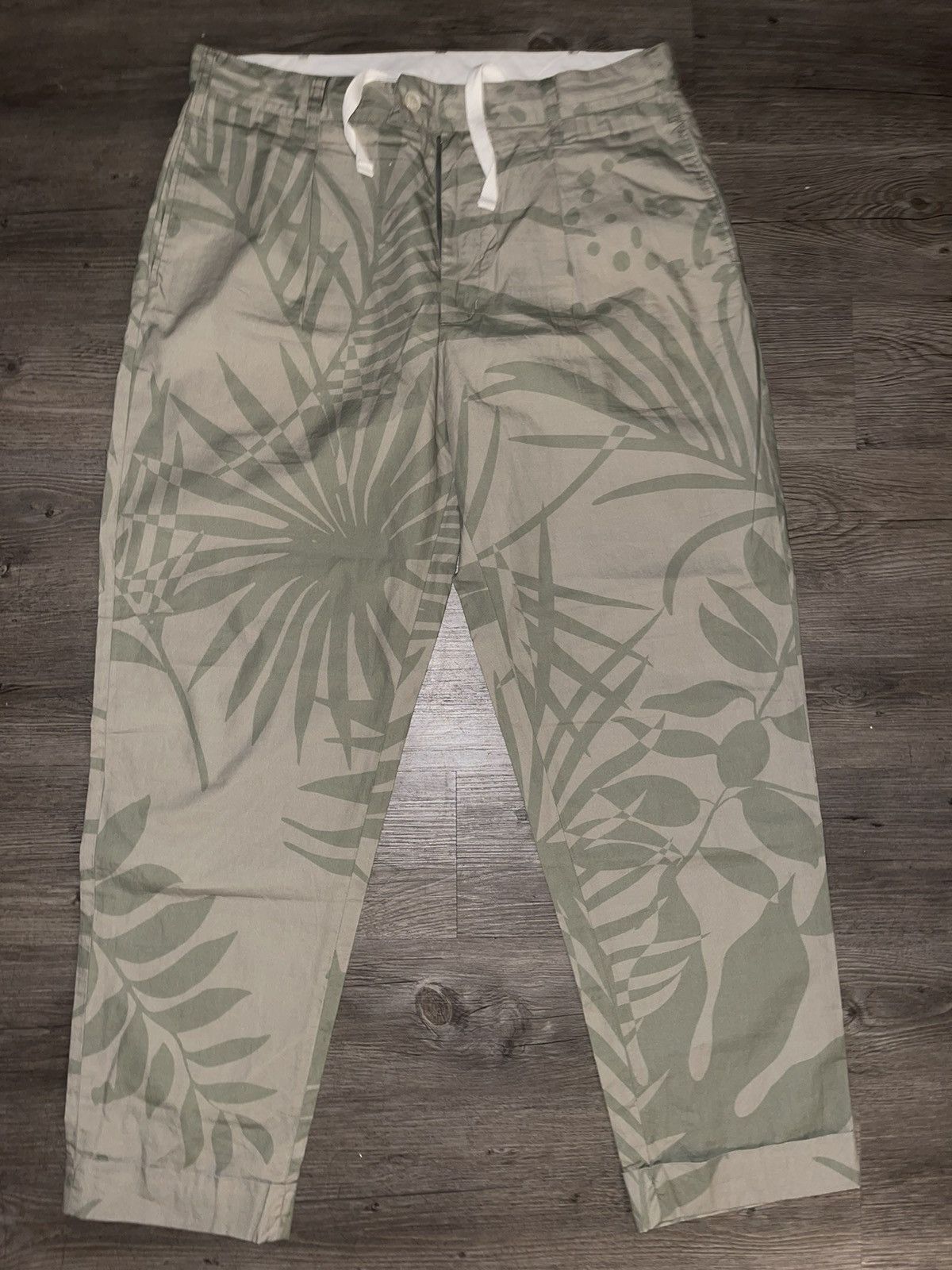 Engineered Garments Engineered Garments Khaki Lea Print Carlyle ...